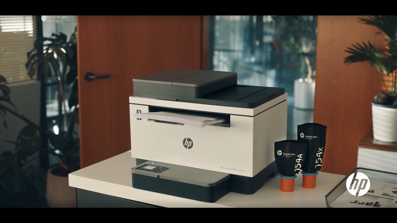 New HP LaserJet Tank; Cartridge-free Laser Tank Printer - YouTube