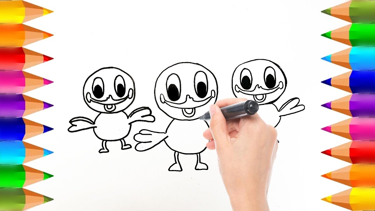 Cómo dibujar Patitos Cua Cua Cua de El Reino Infantil | Dibujos para ...