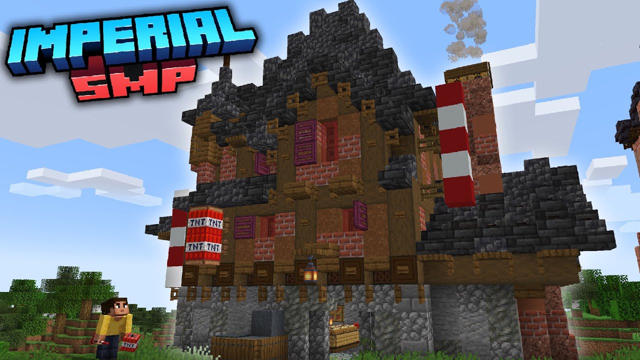Building my New Firework Shop! | Minecraft Imperial SMP #5 - YouTube