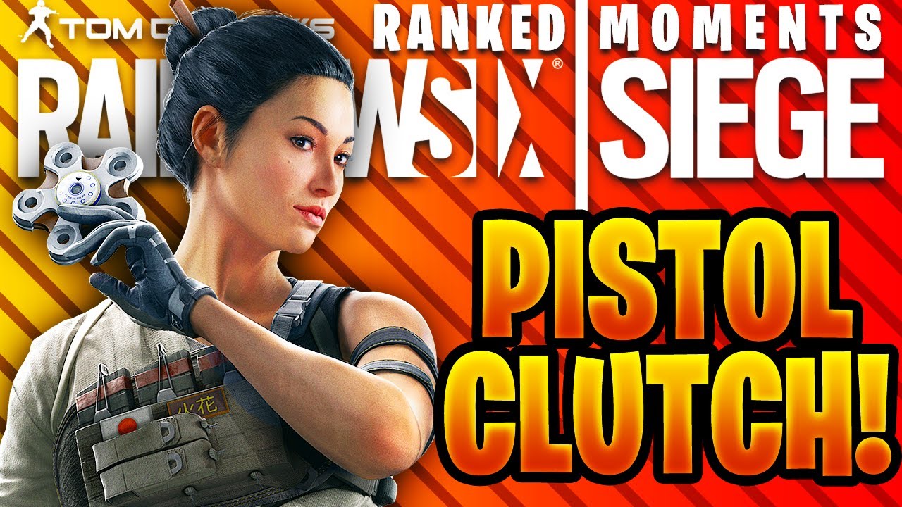 INSANE PISTOL CLUTCH! - CHAMPION RANKED MOMENTS #2 RAINBOW SIX SIEGE ...