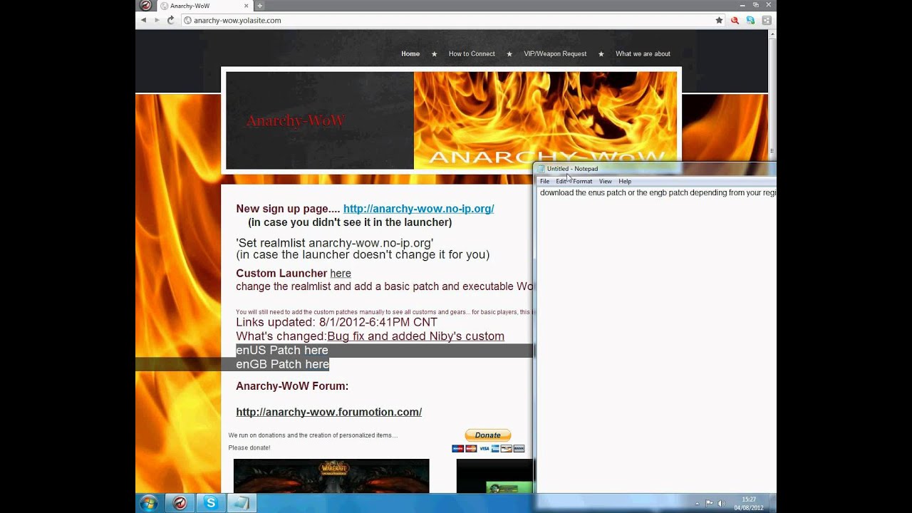 How to connect to anarchy wow - private server - YouTube