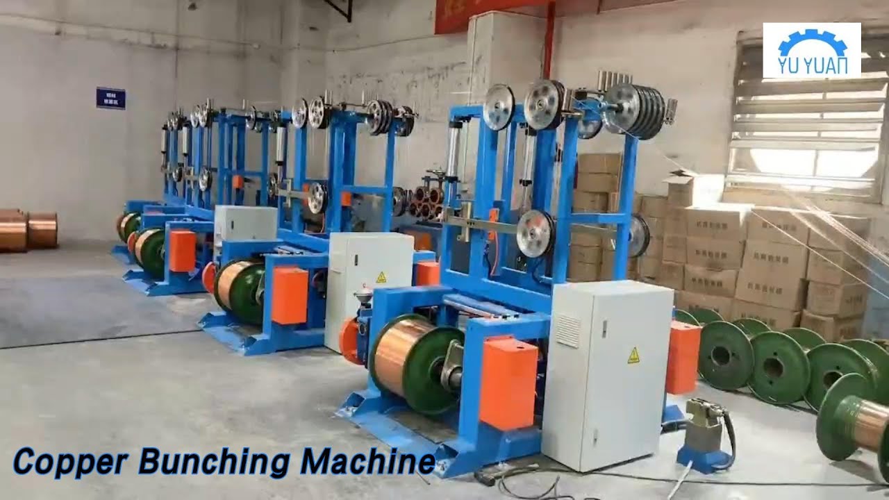 Double Twisting Copper Bunching Machine 1250 800RPM For Cable - YouTube