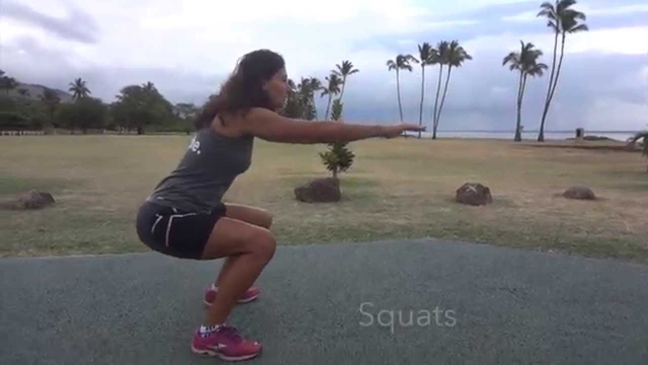 Squats, Push-Ups, Spider, Walking Lunges - YouTube