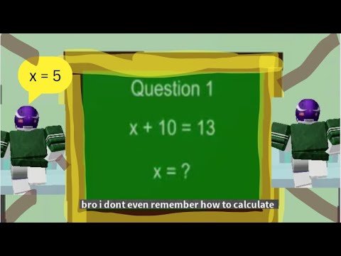 I failed the easiest Roblox maths quiz... - YouTube
