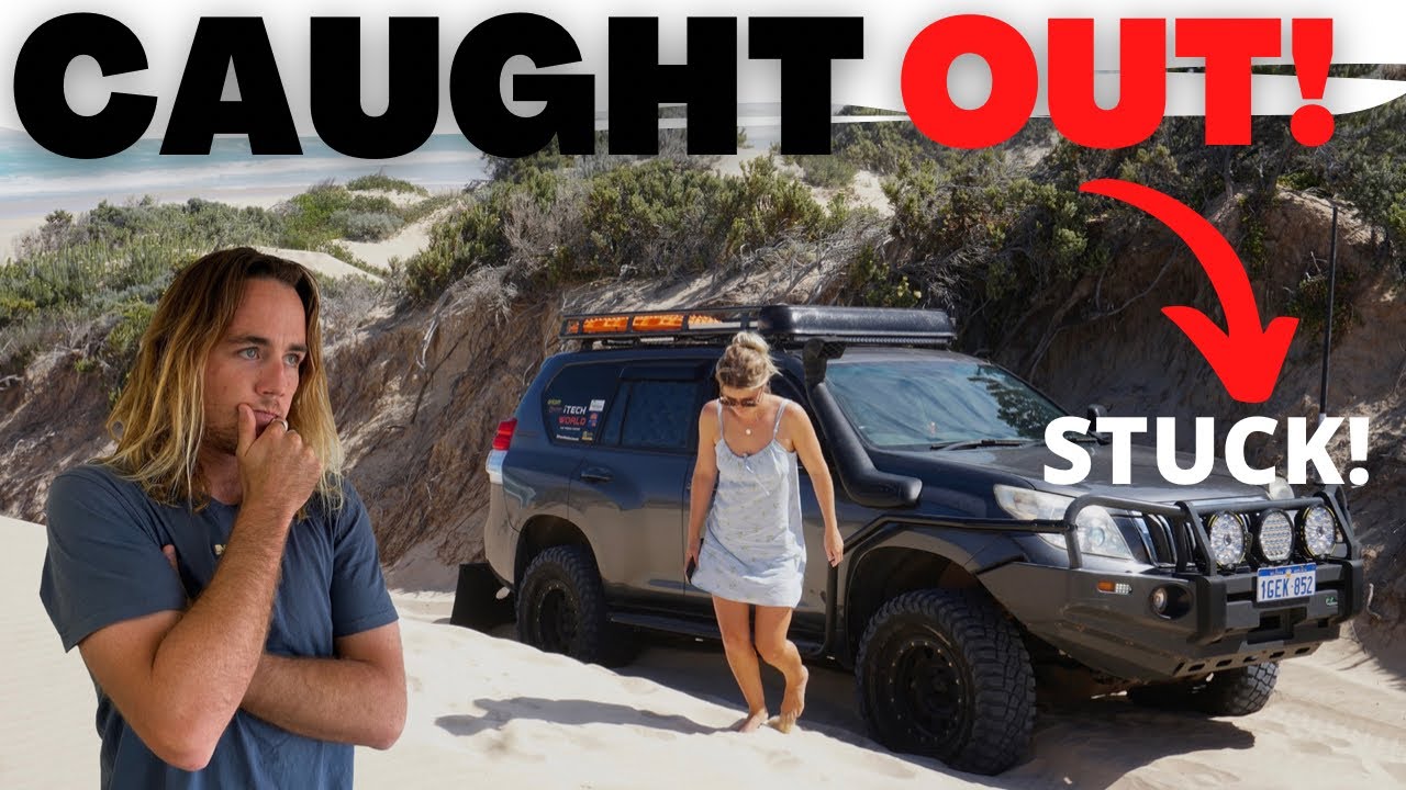 STRUGGLING TO CLIMB MASSIVE REMOTE SAND DUNE in 4X4 / BOGGED 4wd ...