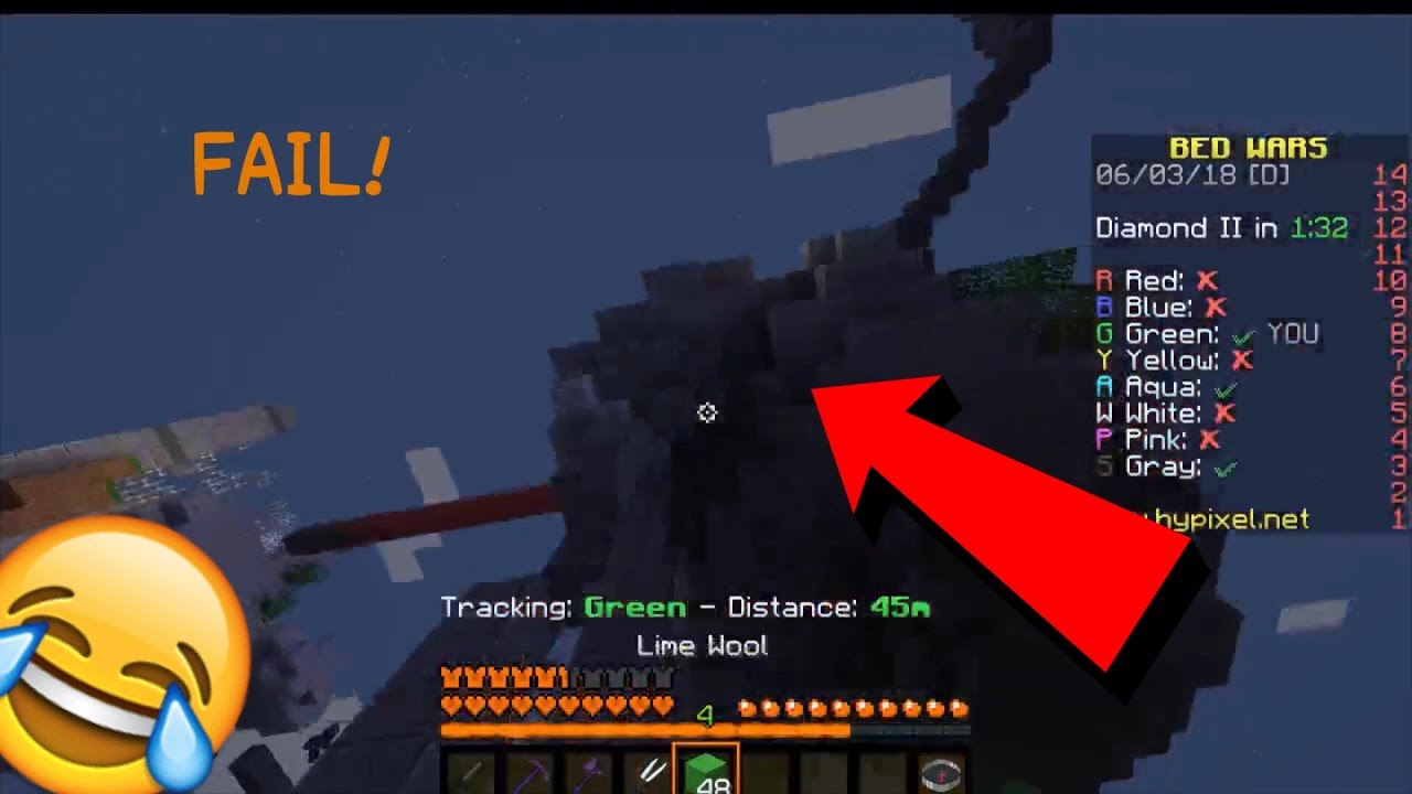 I KEEP FALLING INTO THE VOID! I Minecraft Bedwars - YouTube
