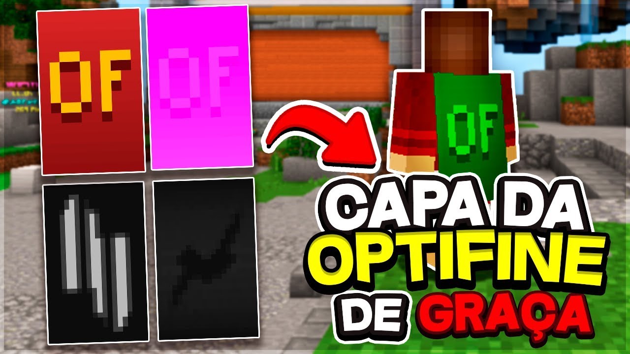 COMO TER UMA CAPA DA OPTIFINE DE GRAÇA | Skin/Cape Changer Mod - YouTube