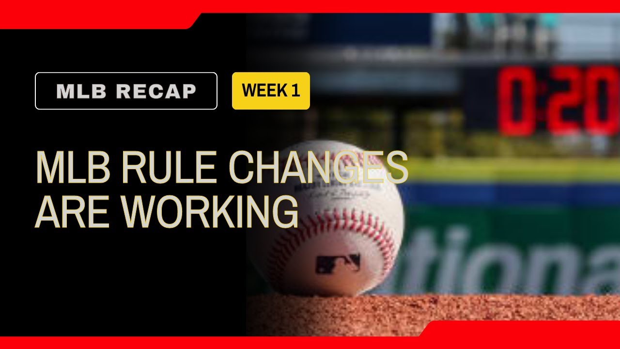 MLB Rule Changes Are Working | Any Given Sunday MLB Recap - YouTube