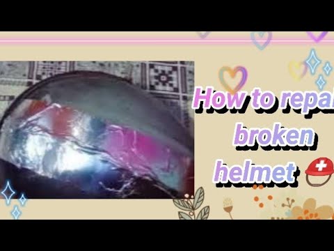 how to repair broken halmet of bike|motorcycle helmet|repair bike ...