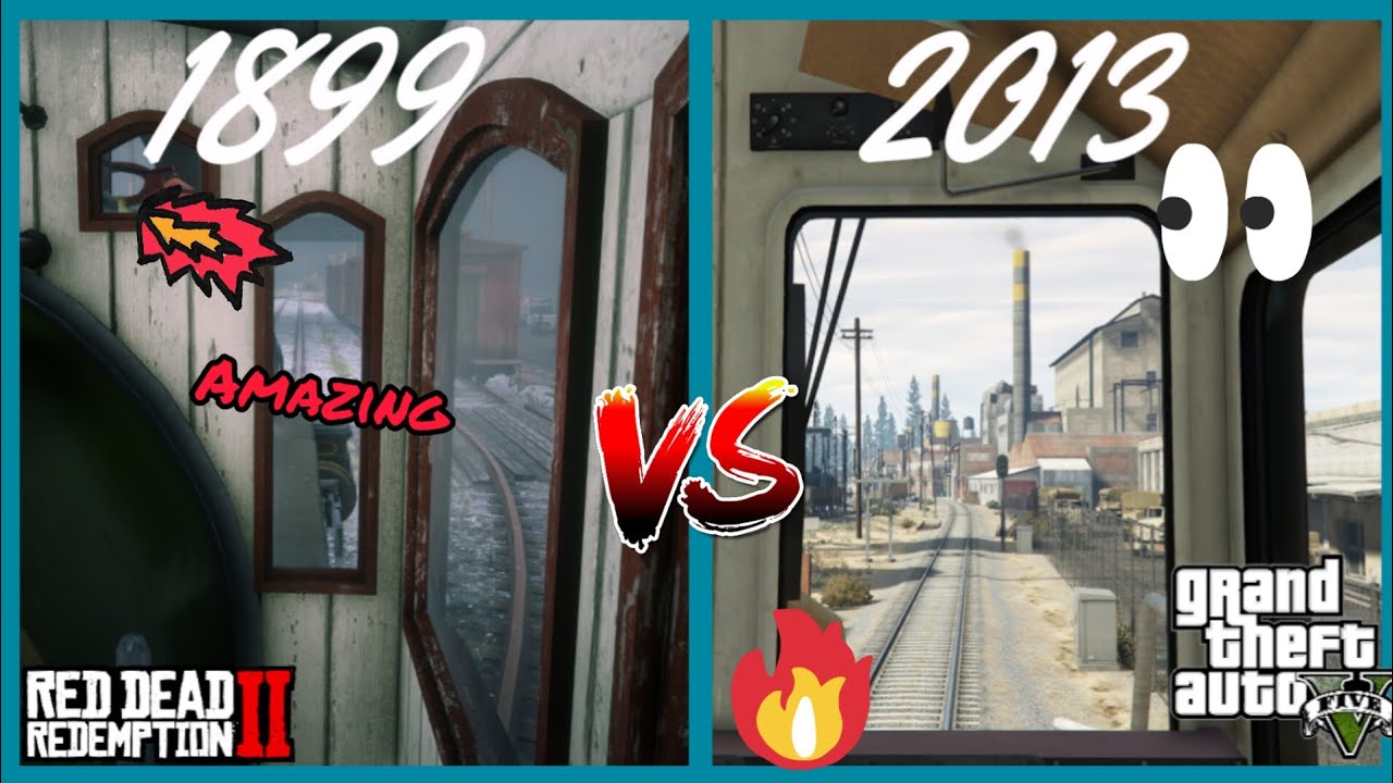 RDR2 TRAIN vs GTA 5 TRAIN I The ultimate comparison 🔥..... - YouTube
