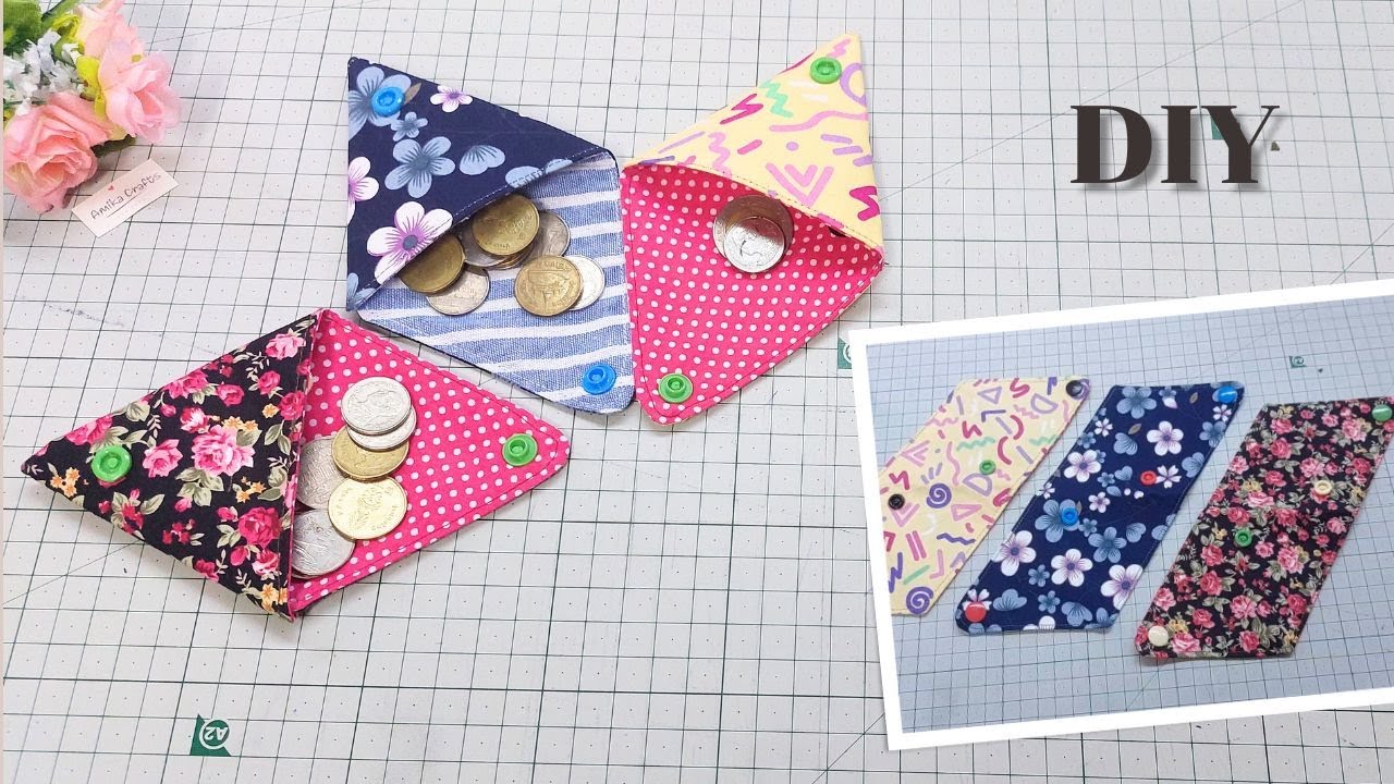 DIY Easy Gift /Mini Coin purse Easy /Sewing Tutorials #diy #tutorial ...
