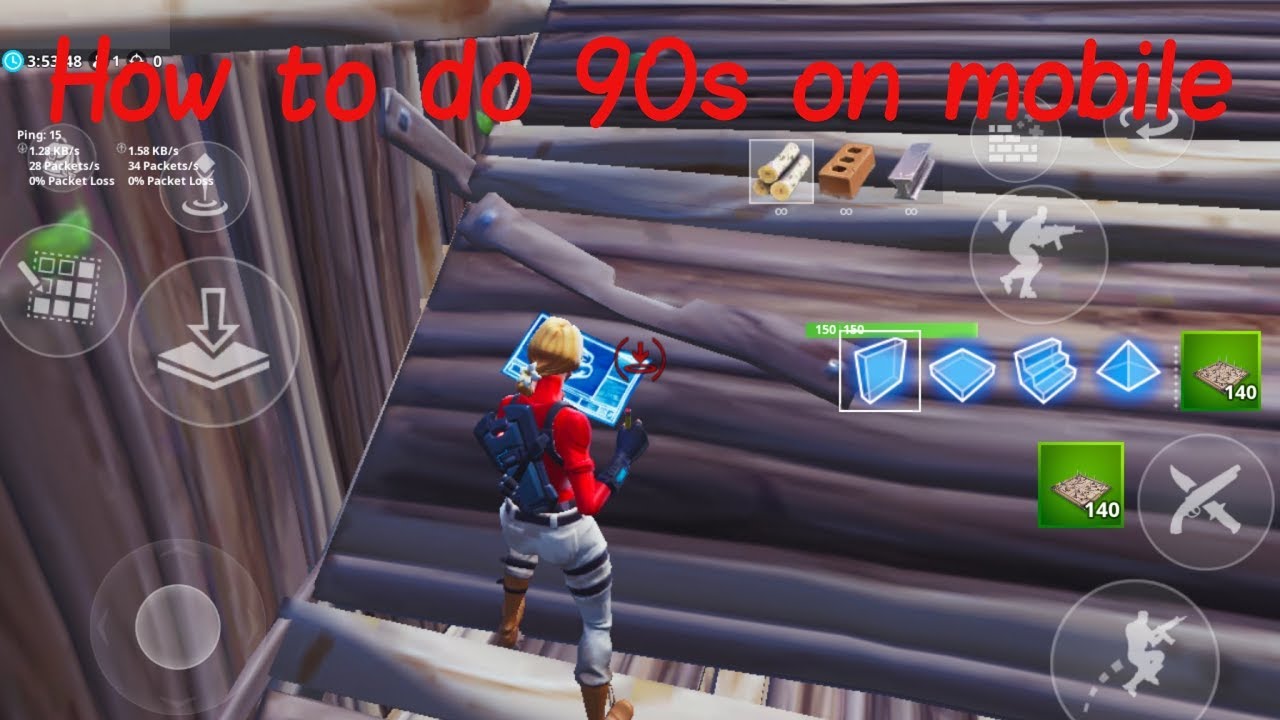 How To Do Fast 90s On Fortnite Mobile(Tutorial) - YouTube