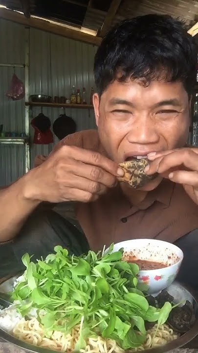 Thịt Bò Mì Tôm Kho Rau Chấm Ruốc Youtubeshorts Eating Food Mukbang