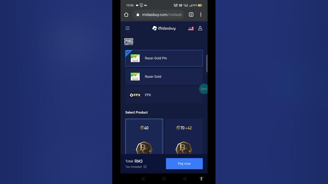 How to purchase Please Choose Another Region To Recharge Midasbuy Malaysia server Banned - YouTube