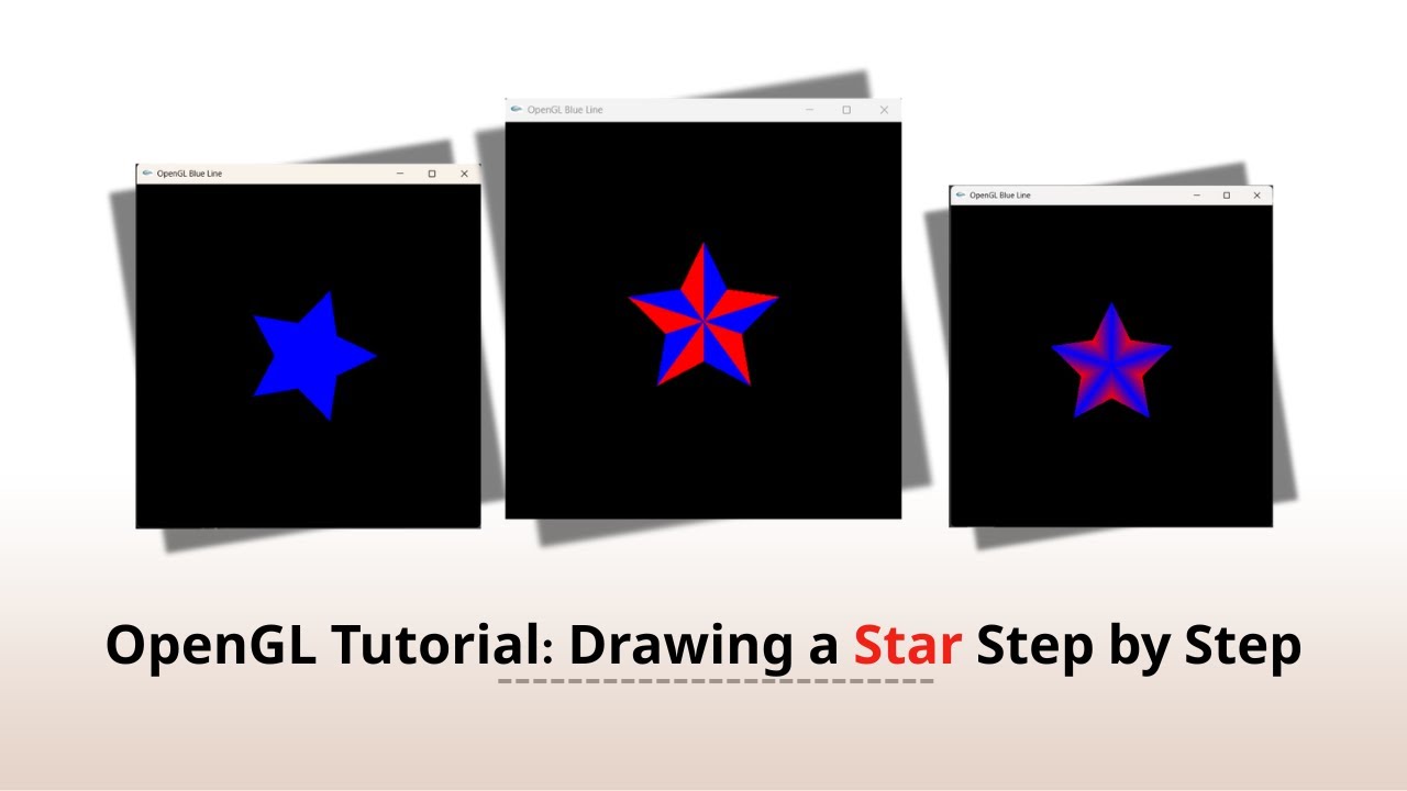 9 - OpenGL Tutorial: Drawing a Star Step by Step #بالعربي - YouTube