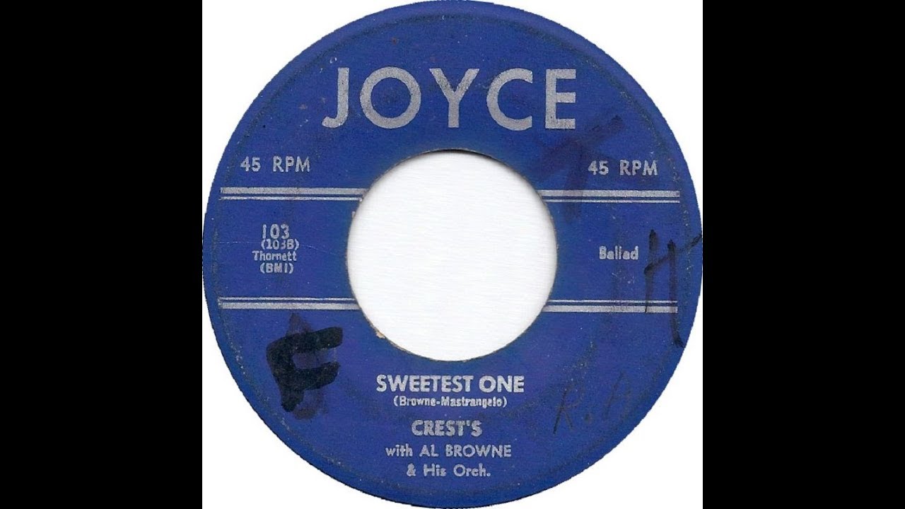 The Crests - Sweetest One 1957 - YouTube