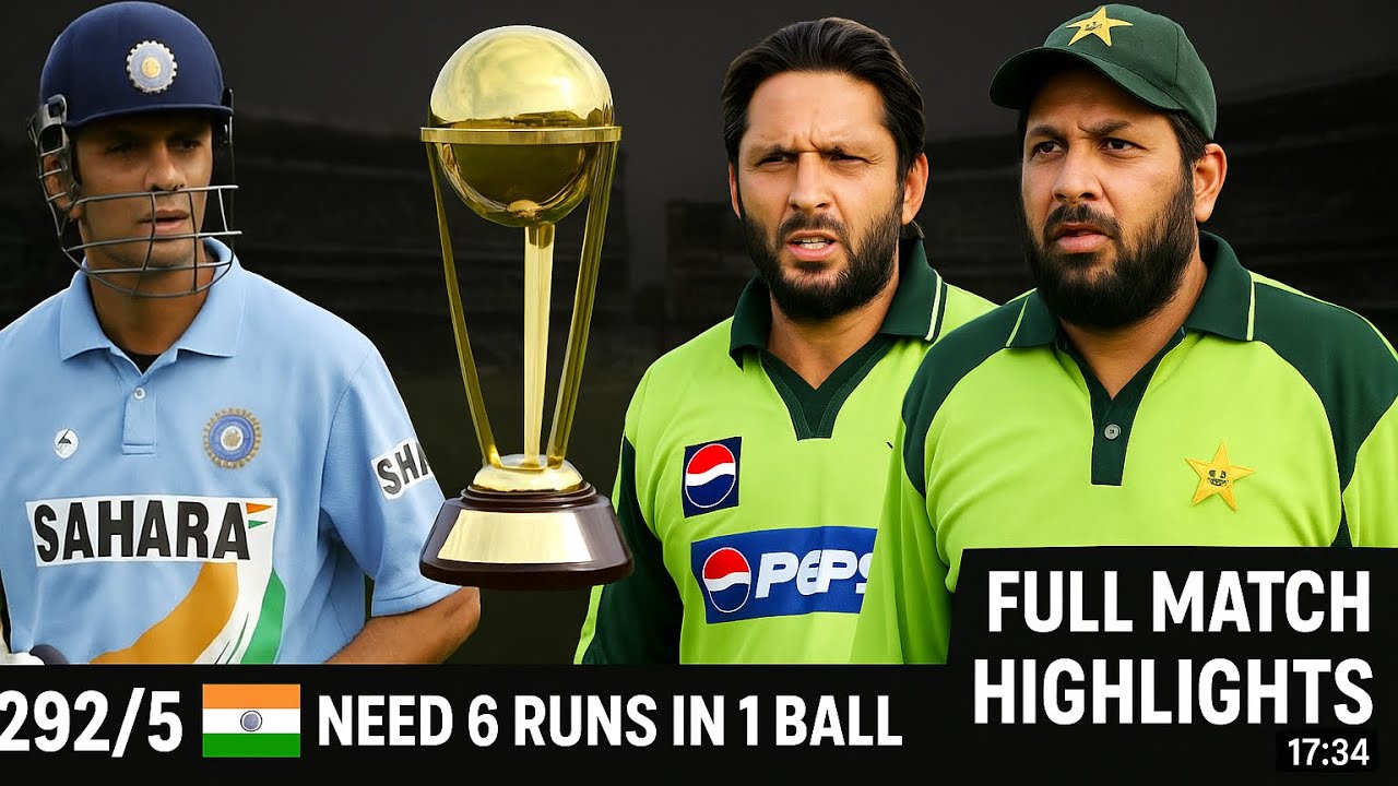 "INDIA vs PAKISTAN 2006 Final - Full Match Highlights | Epic Last Over ...