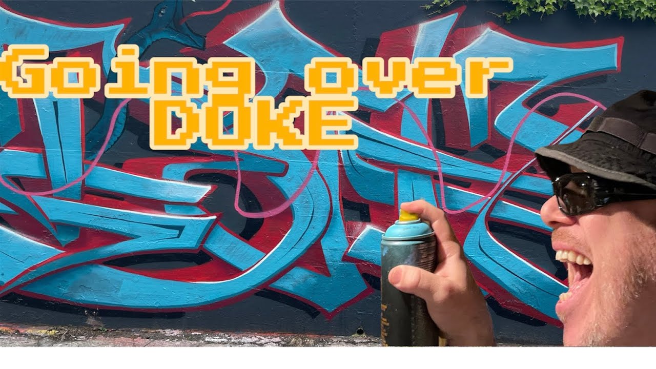 Going over DOKE (graffiti) - YouTube