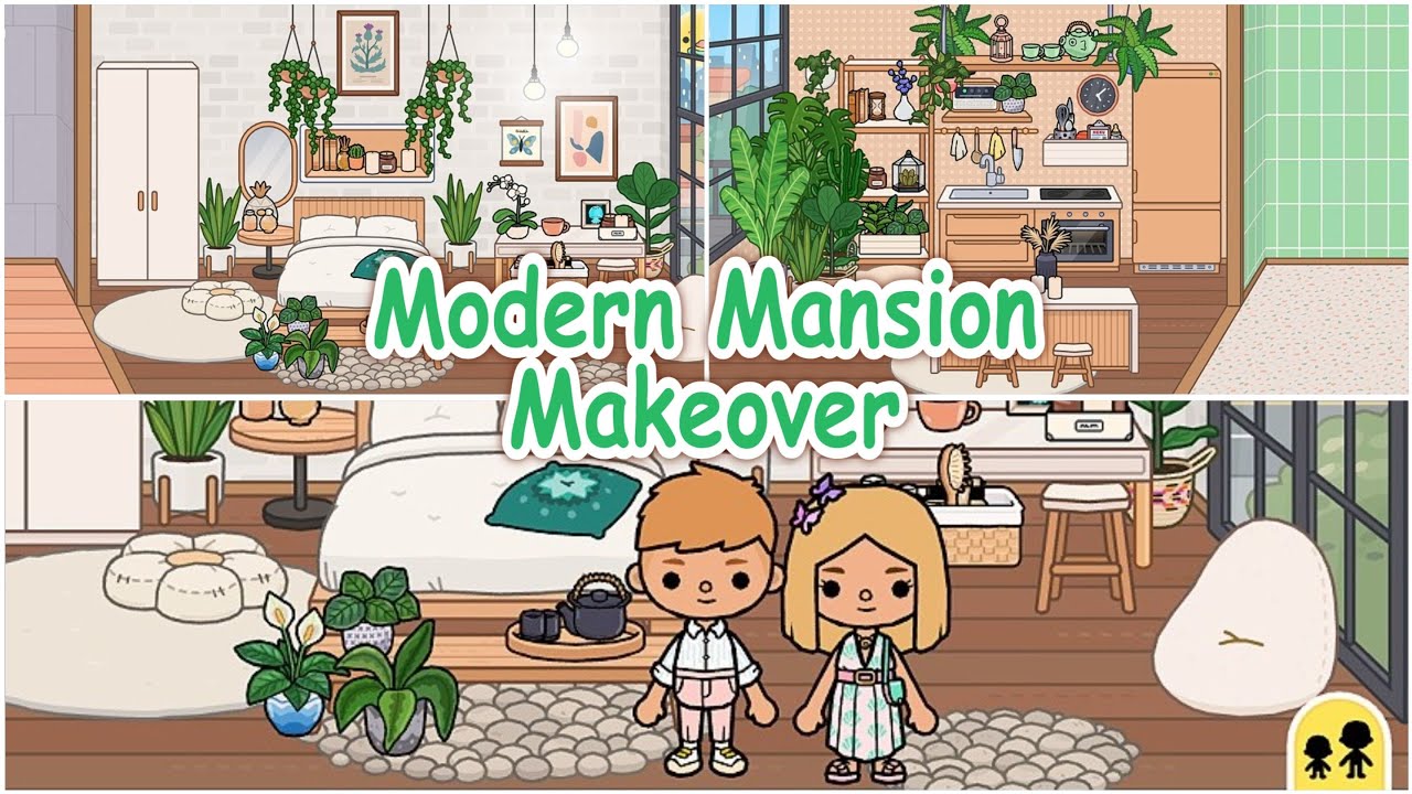 Modern Mansion Makeover | TOCA BOCA House Ideas | NEW AESTHETIC OUTDOOR ...