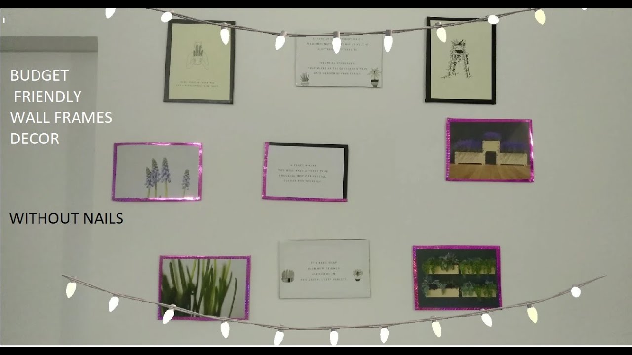 Wall Frames DIY / Budget friendly frames /Easy way to make wall frames ...