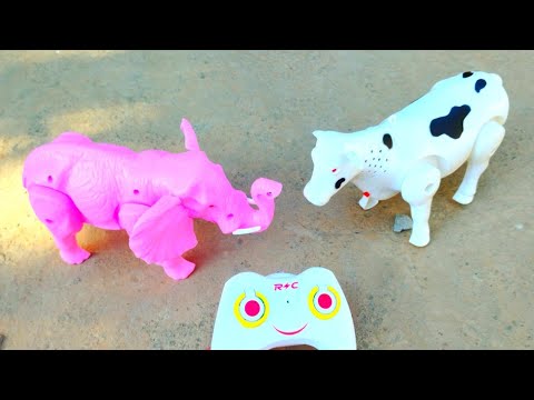 Remote control elephant 🐘 unboxing & remote control Cow 🐄 unboxing || 🔥 ...
