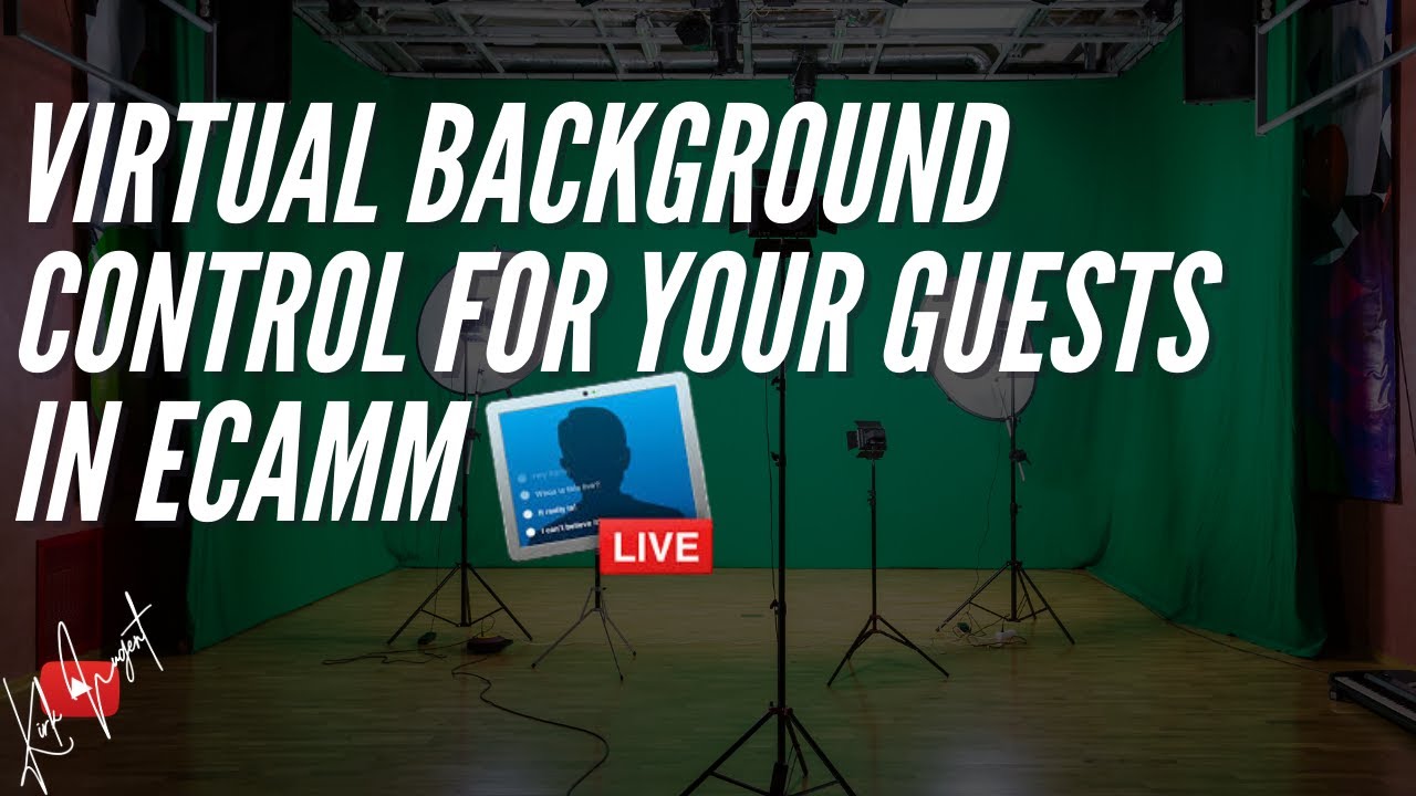 ECAMM LIVE INTERVIEW MODE VIRTUAL BACKGROUND CONTROL FOR GUESTS | How it all Werks. - YouTube