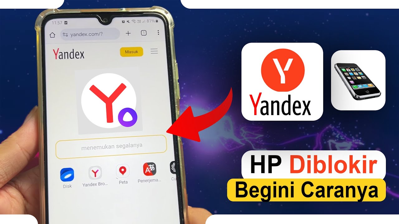 Buka Yandex yang Terblokir Operator Seluler di HP - YouTube