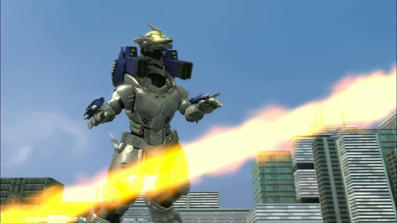 Kiryu mechagodzilla VS godzilla 2000 - YouTube