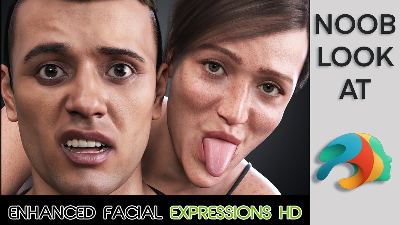 noob look at Enhanced Facial Expressions HD for Genesis 9 (DAZ) - YouTube