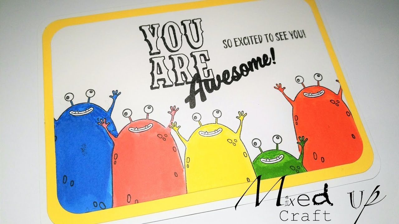 Yummy in my Tummy card making. - YouTube