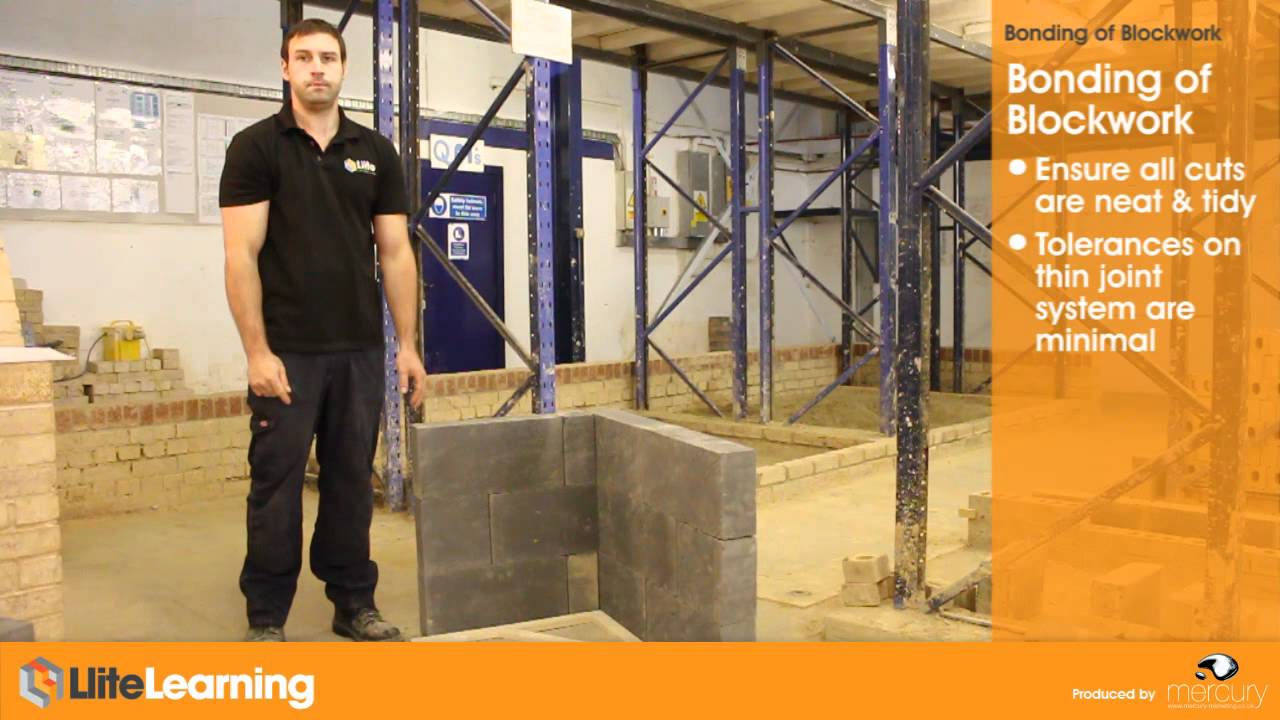 Bonding of Blockwork - YouTube