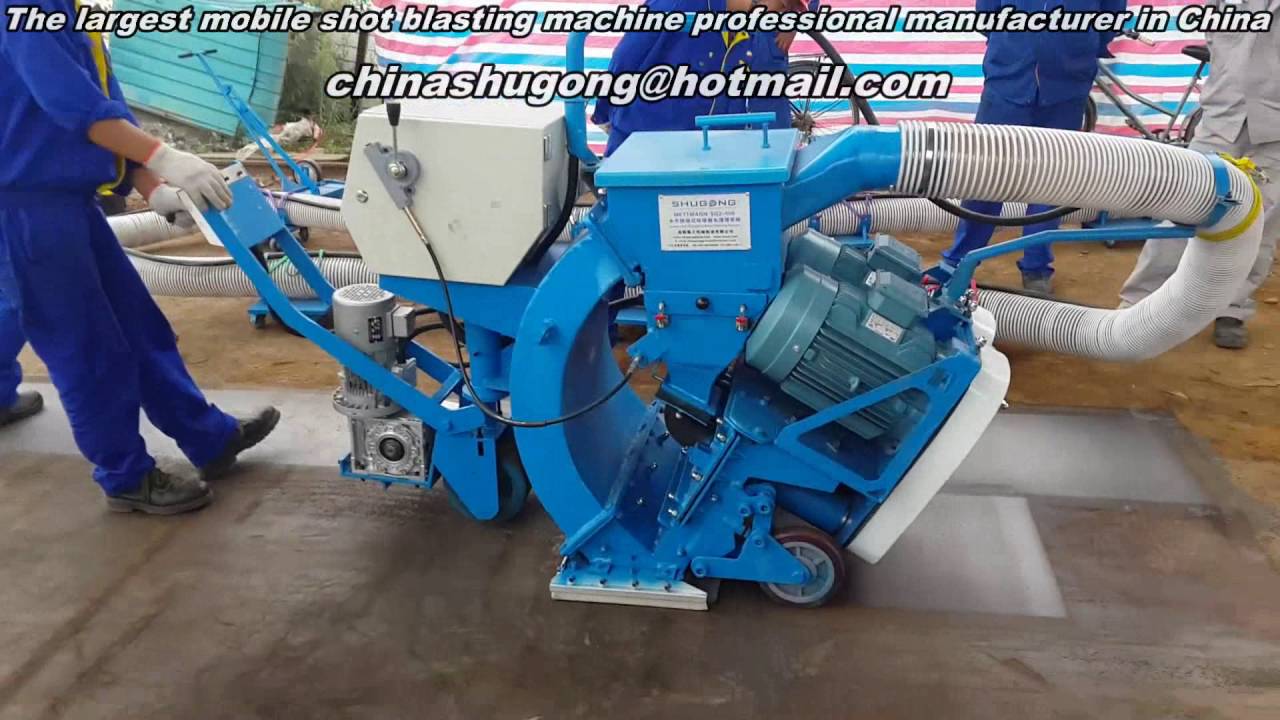steel plate shot blasting machine/mobile shot blaster for surface ...