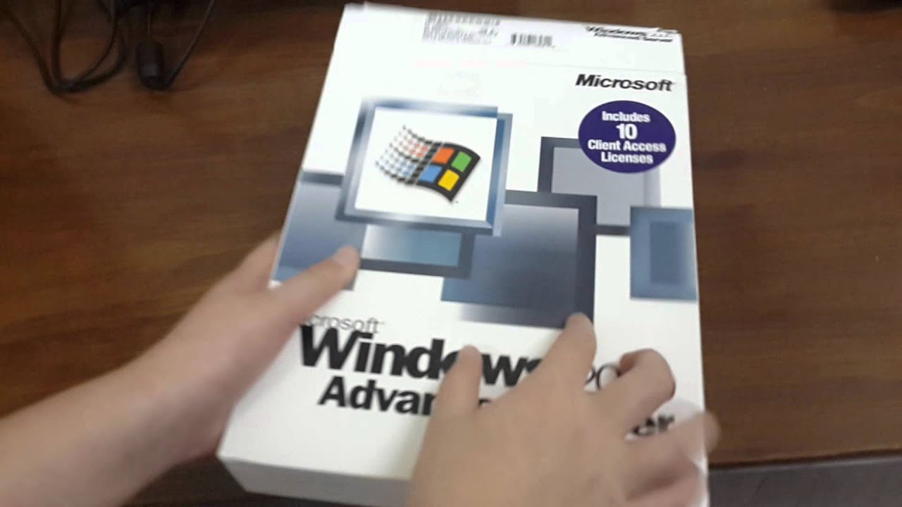 Windows 2000 Advanced Server Unboxing - YouTube