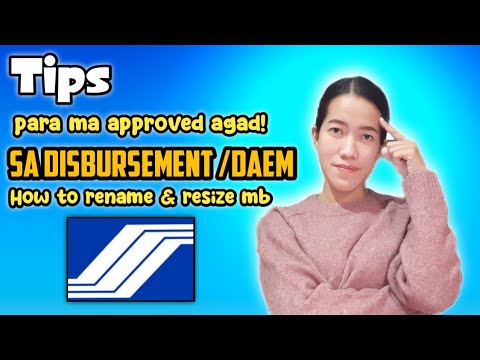 How to edit rename & resize mb for SSS Disbursement Account Enrollment ...