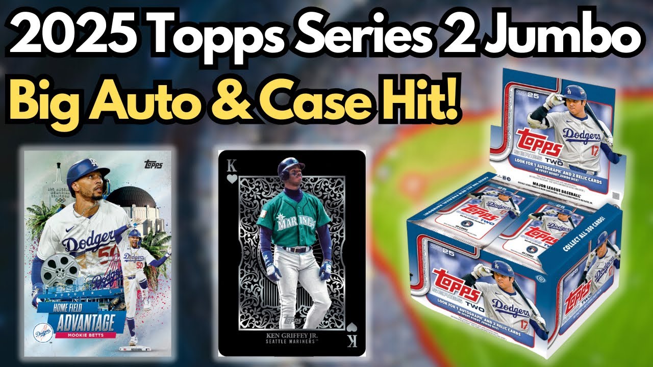 MASSIVE AUTO & CASE Hit! 2025 Topps Series 2 Baseball Jumbo Hobby Box ...