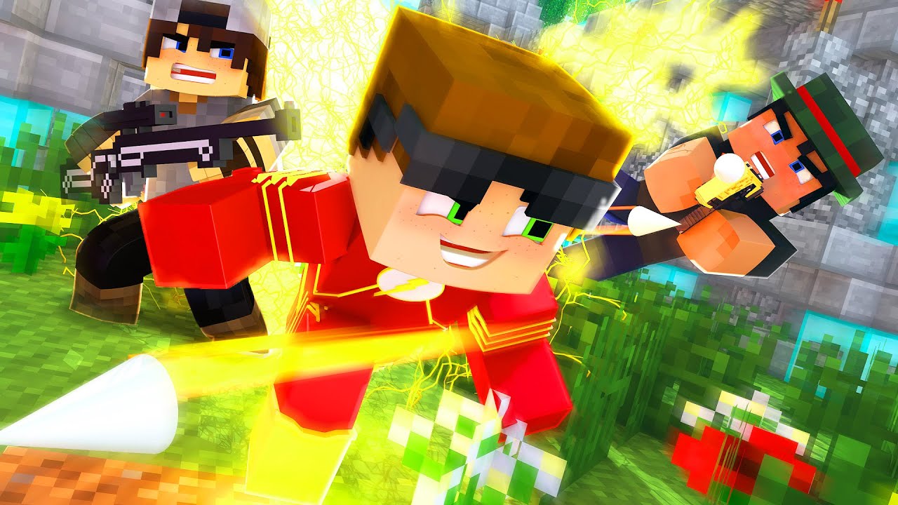 Minecraft: VIREI O FLASH E GANHEI SUPER VELOCIDADE NO MURDER!! - YouTube