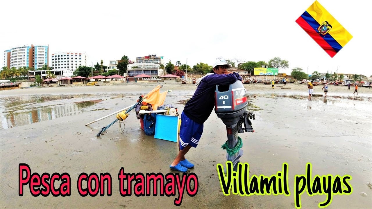 PESCA CON TRASMALLO / PLAYAS VILLAMIL / PESCA ARTESANAL / pesca en bote ...