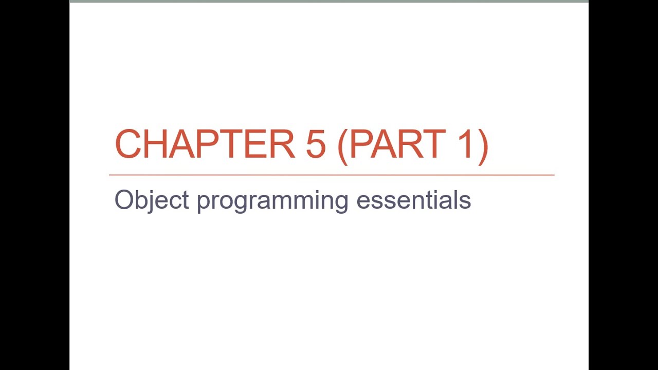 Lecture 12 Constructors And Destructors Object Oriented Programming