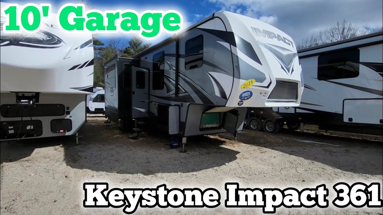 2018 Keystone Impact 361 | Fifth Wheel Toyhauler With a 10' Garage ...