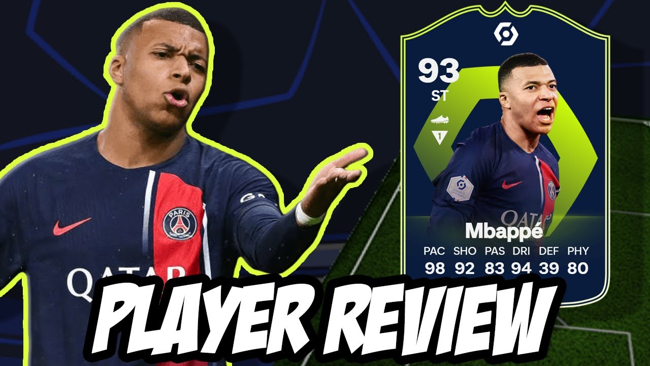 93 KYLIAN MBAPPE POTM - Player Review | EA FC ULTIMATE TEAM 24 - YouTube