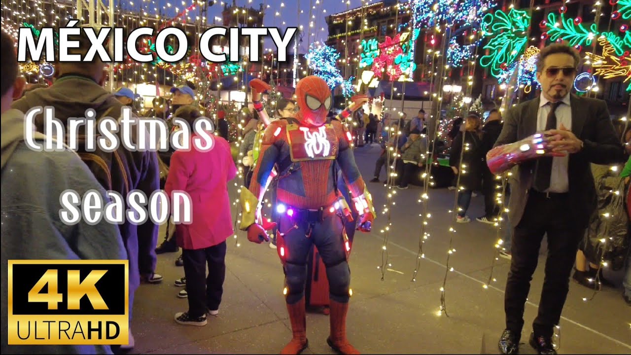 walk in Mexico City Christmas season 4K - YouTube
