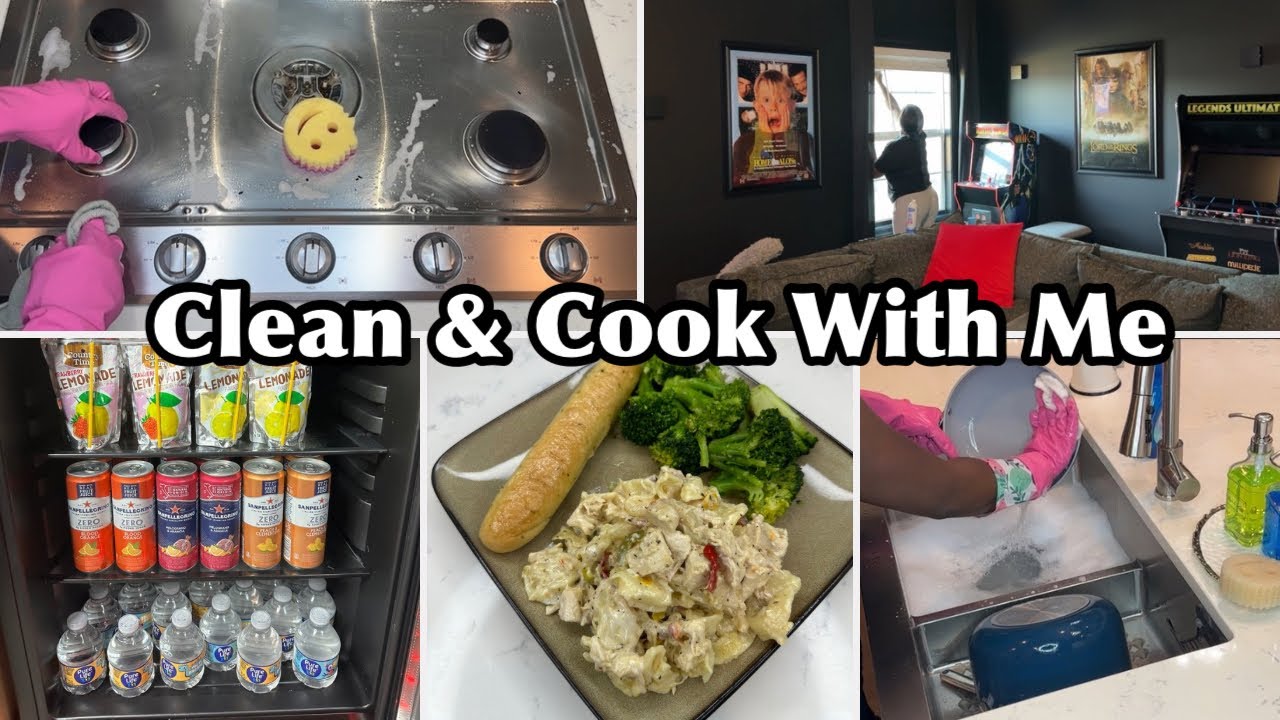 CLEAN & COOK WITH ME| SNACK RESTOCK| EXTREME CLEANING MOTIVATION - YouTube