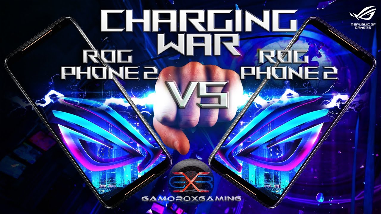Asus Rog Phone 2 Dual USB C Ports Charging speed Test ( 0%-100% ) ROG ...