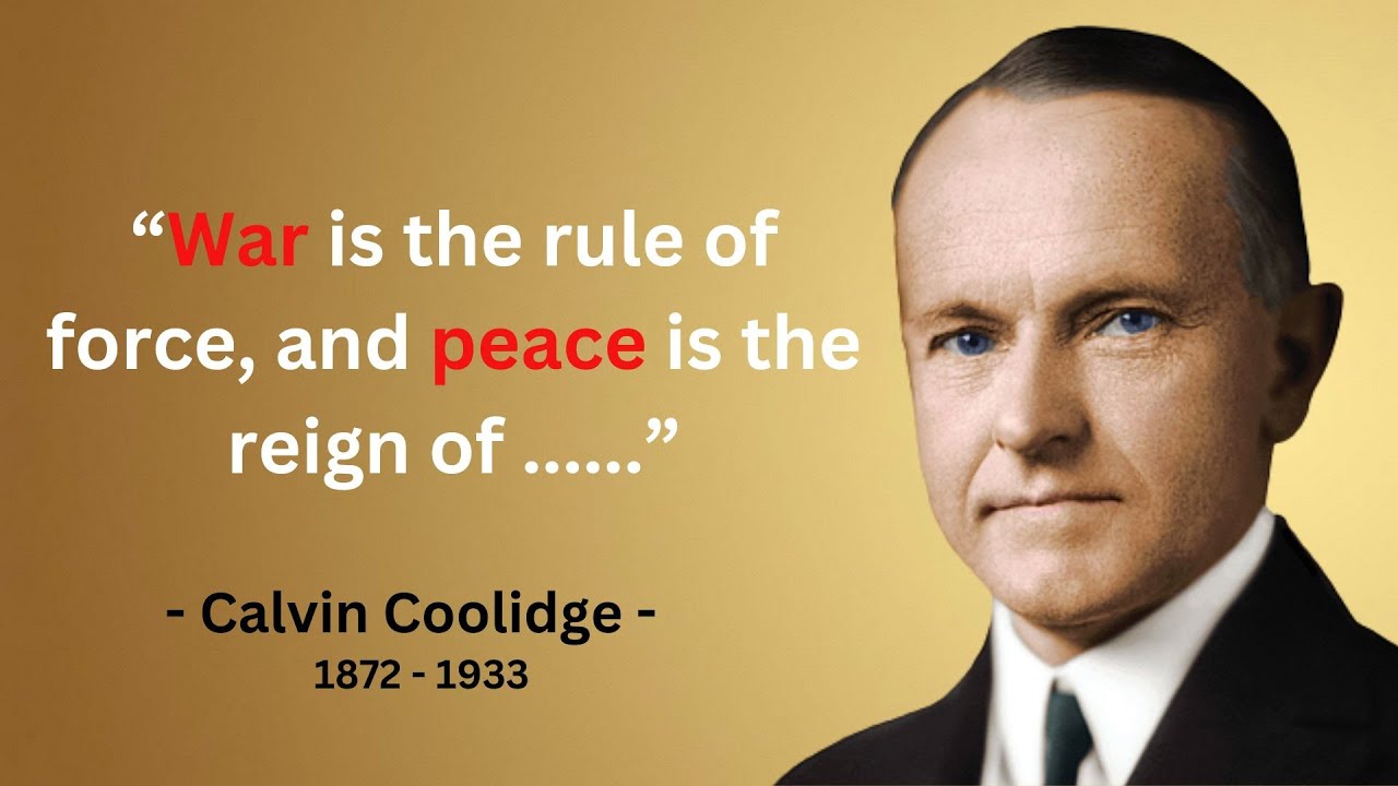 Calvin Coolidge Nothing in the World Can Take the Place of Persistence ...