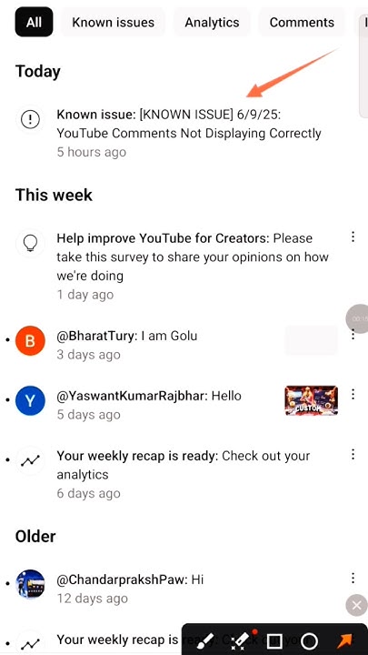 known issues[KNOWN ISSUES]😰6/9/2025 YouTube comments not displaying correctly#knownissues#shorts ...