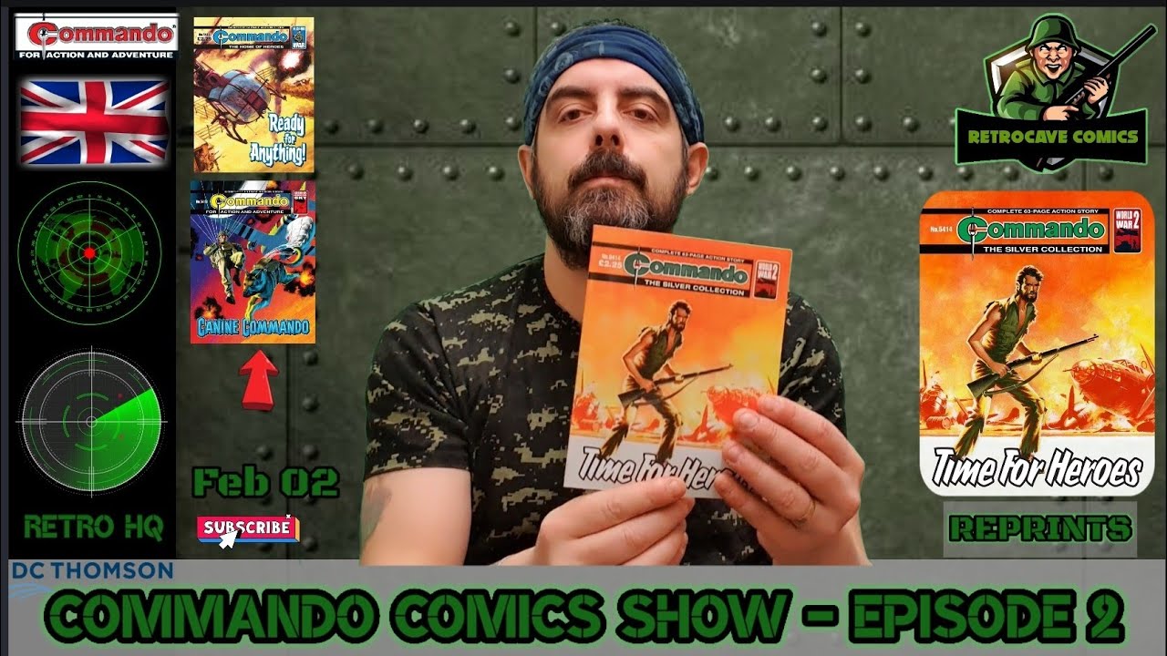 COMMANDO COMIC SHOW #2 | DC THOMSON | pocket books war comics and more.. - YouTube