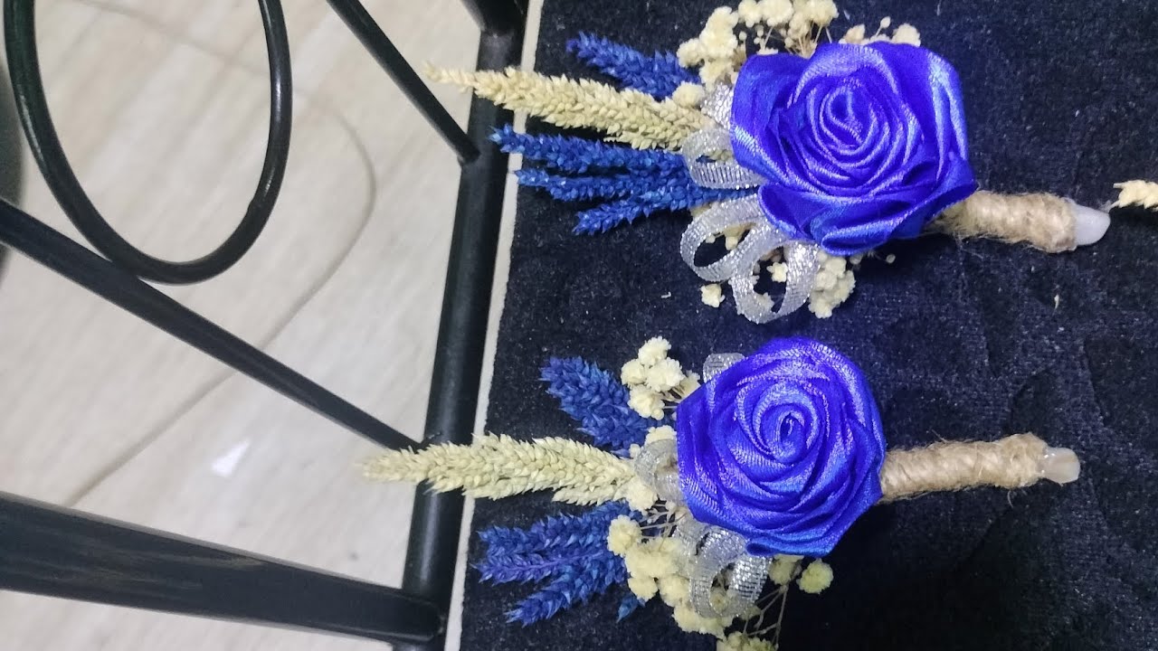 DIY chest Corsage for wedding (by madss) - YouTube