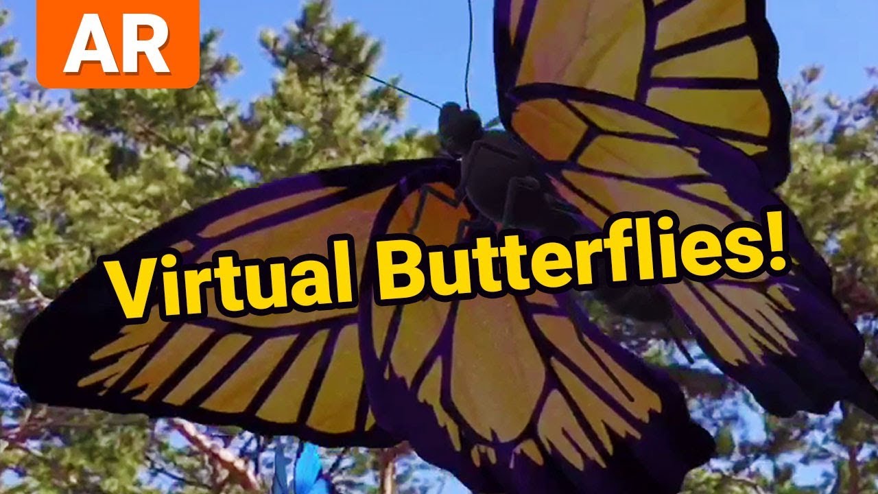 AR Butterflies - Virtual butterflies in Augmented Reality - YouTube