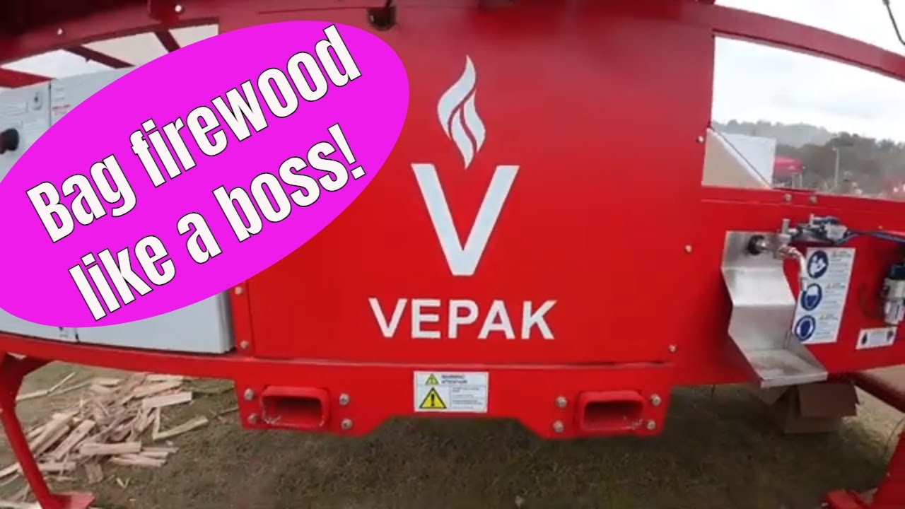 How to bag firewood - VEPAK - YouTube