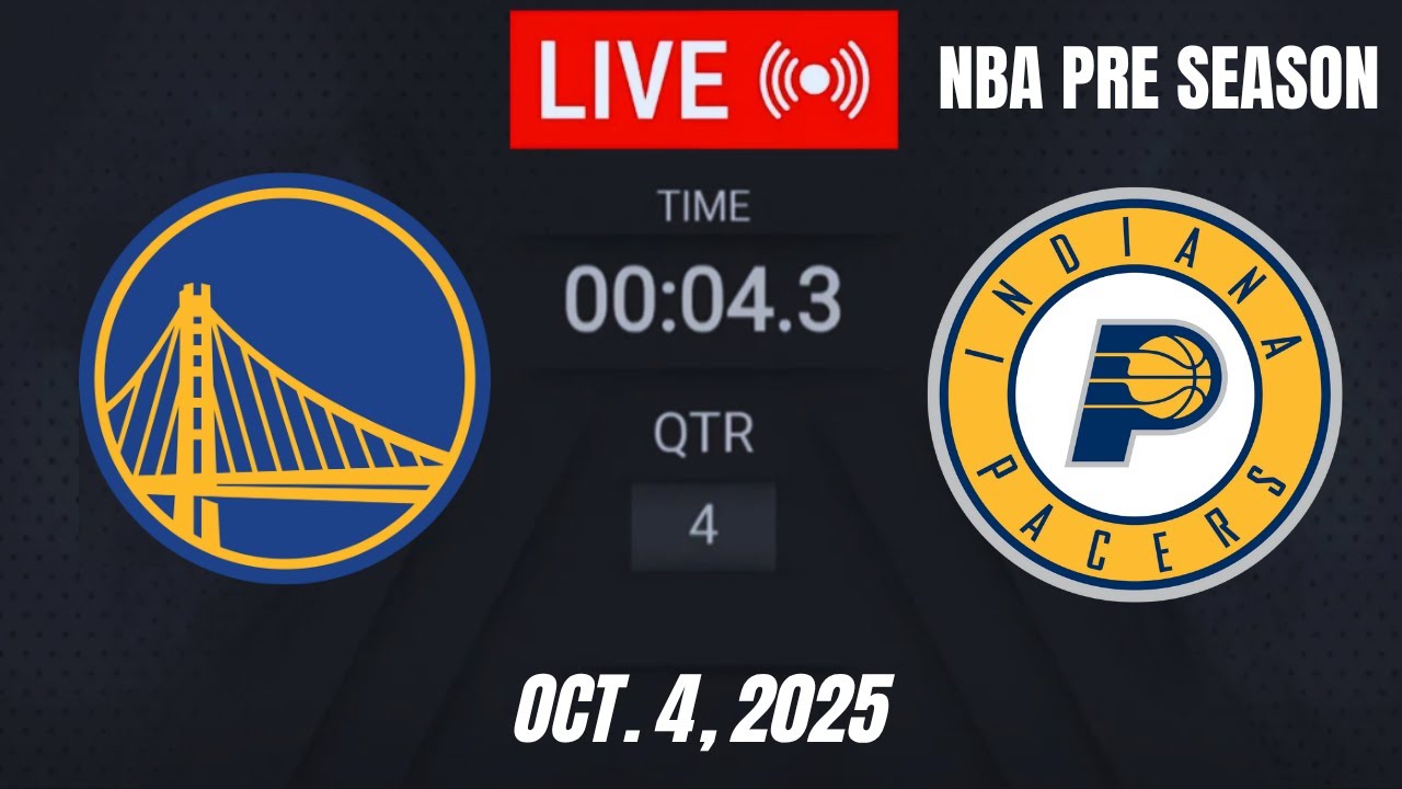 NBA LIVE! Golden State Warriors vs Indiana Pacers | October 4, 2025 ...